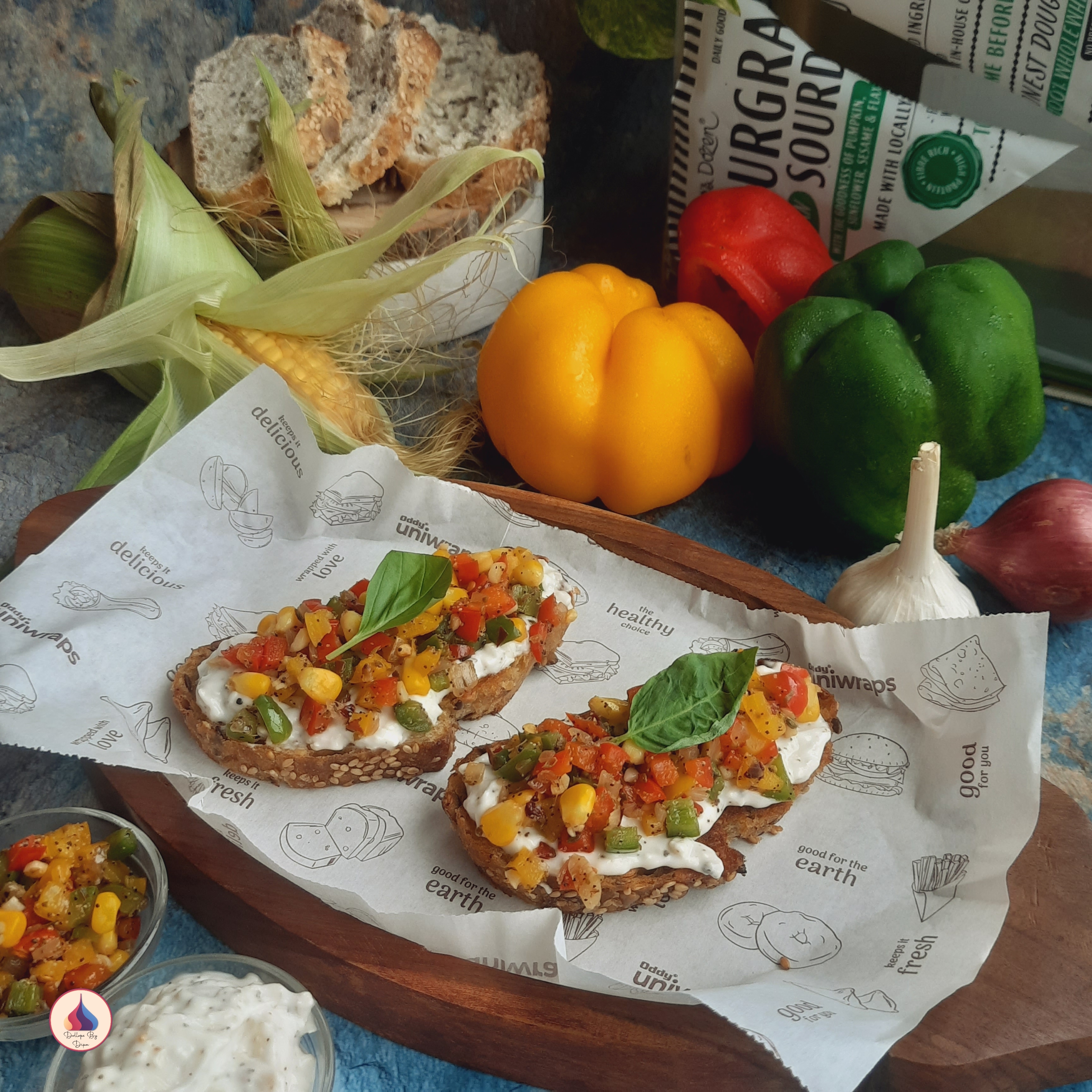 TOFU GARLIC MAYO TOAST – DOLLOPS BY DIPA