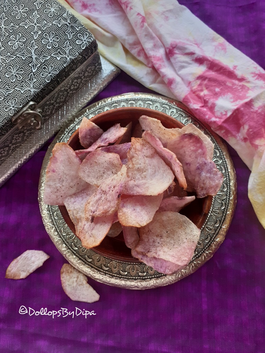 PURPLE YAM CHIPS – DOLLOPS BY DIPA